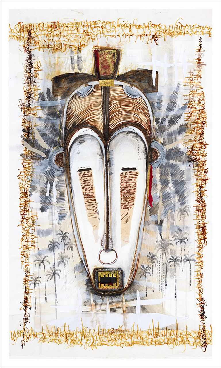 AFRICAN FANG MASK ( From the Fang tribe) - Louise Hennigs